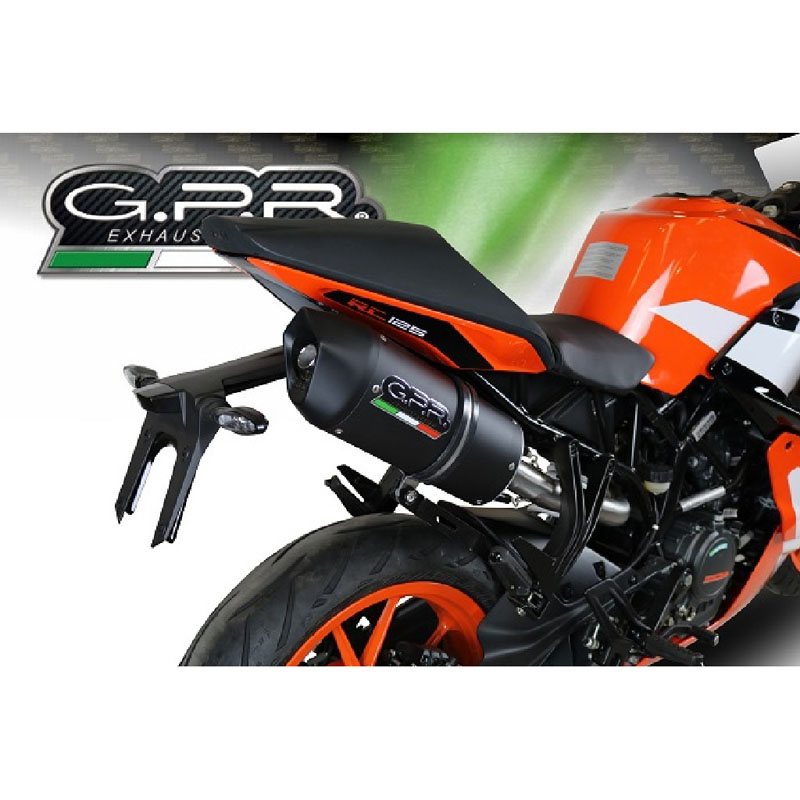 GPR KTM.80.RACE.FUNE Furore Nero Racing Slip-on Exhaust for KTM RC 125 ...