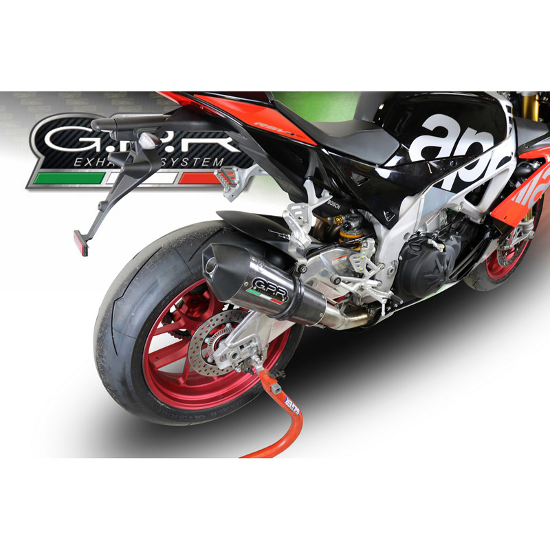 GPR E4.A.65.GPAN.PO GP Evo4 Poppy Slip-on Exhaust for Aprilia RSV4 1000 ...