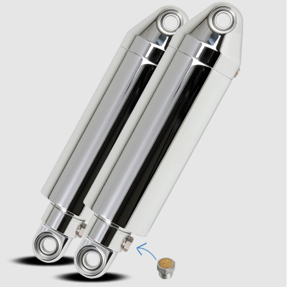 Platinum 1686-RKD Polished Air Ride Simple Suspension Kit for Harley ...