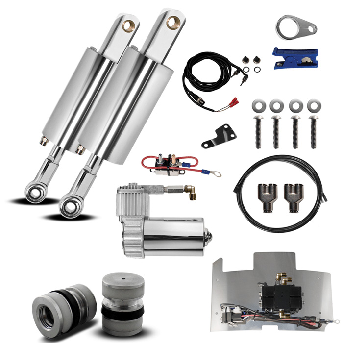 Platinum 8699-EBF+FRTP Polished Air Ride Bleed Feed Suspension Kit ...