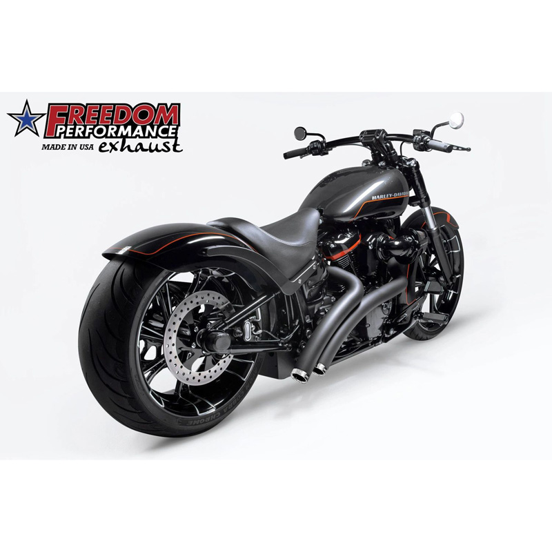 Freedom Performance HD01192 Radical Radius Exhaust, Black w/ Chrome for ...