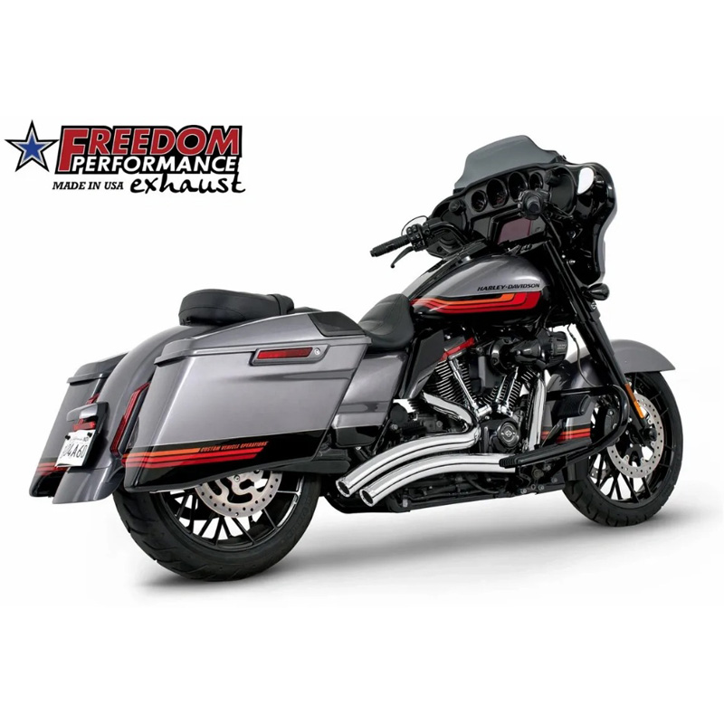 Freedom Performance HD01242 Sharp Curve Radius Exhaust, Chrome for ...