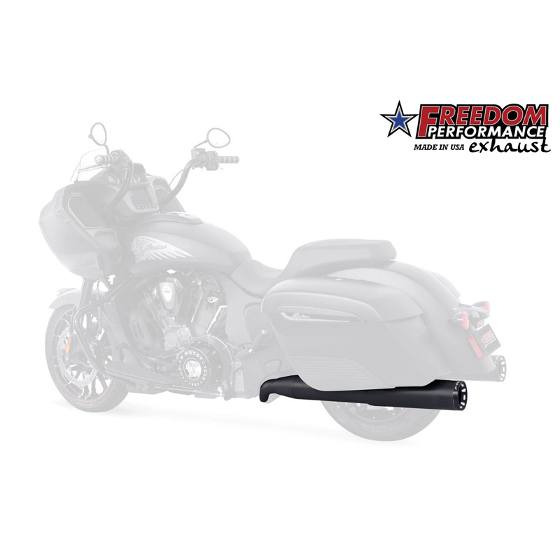 Freedom Performance IN00139 Left Ghostpipe Exhaust, Black for Indian ...