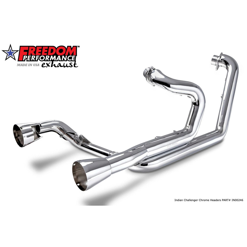 Freedom Performance IN00246 True-Dual Headers, Chrome for Indian ...