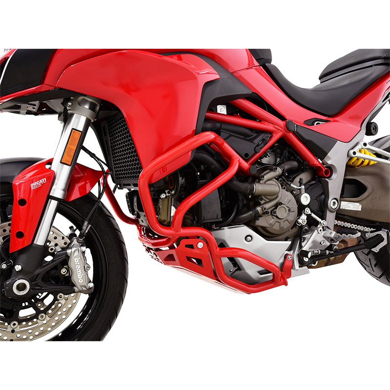 Zieger 10002916 Crashbars, Red for Ducati Multistrada 1200 (2015-2017 ...