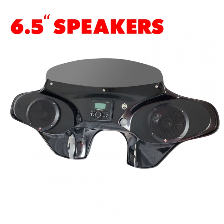 Reckless Motorcycles Batwing Fairing with Stereo Suzuki Boulevard C90 ...