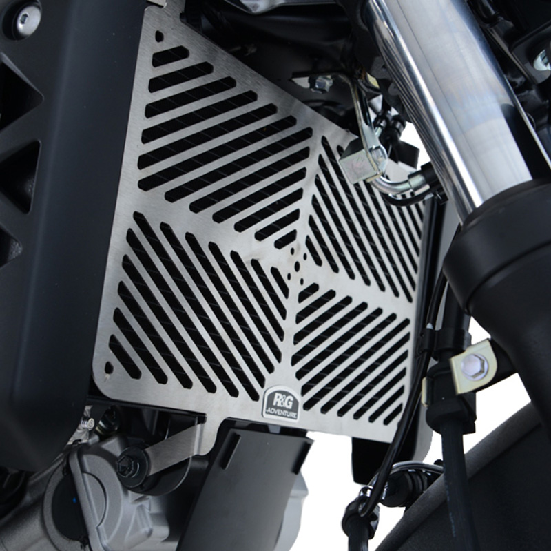 R&G SRG0046SS Stainless Steel Radiator Guard for Suzuki SV650 (2017-) | Accessories International