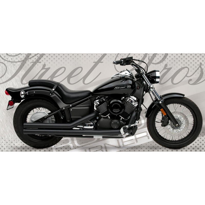 Road Burner RB-015-4010 2.5in Street Pros Exhaust for Yamaha V-Star 650 ...