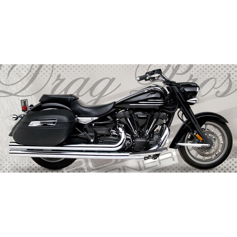 Road Burner RB-031-4050 3 inch Drag Pros Exhaust for Yamaha Stratoliner ...