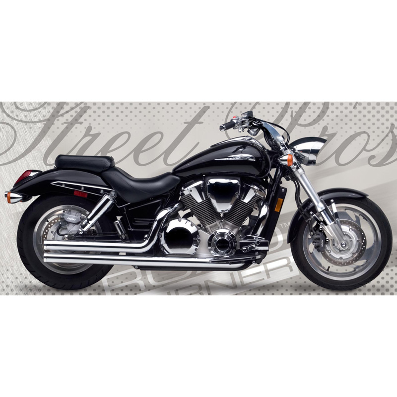 Road Burner RB-01-2070 2.5in Street Pros Exhaust for Honda VTX1800C '02 ...