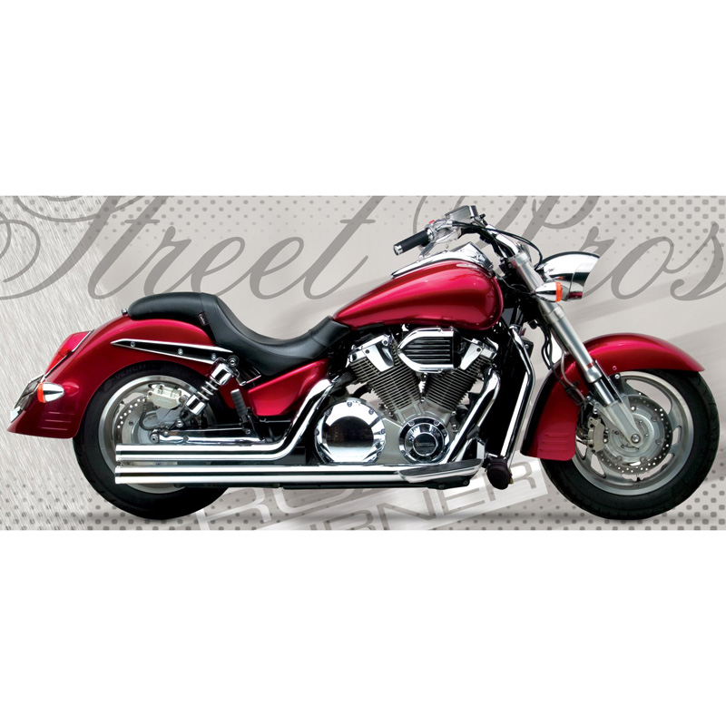Road Burner RB-01-2080-R 2.5in Street Pros Exhaust for Honda VTX1800R,S ...