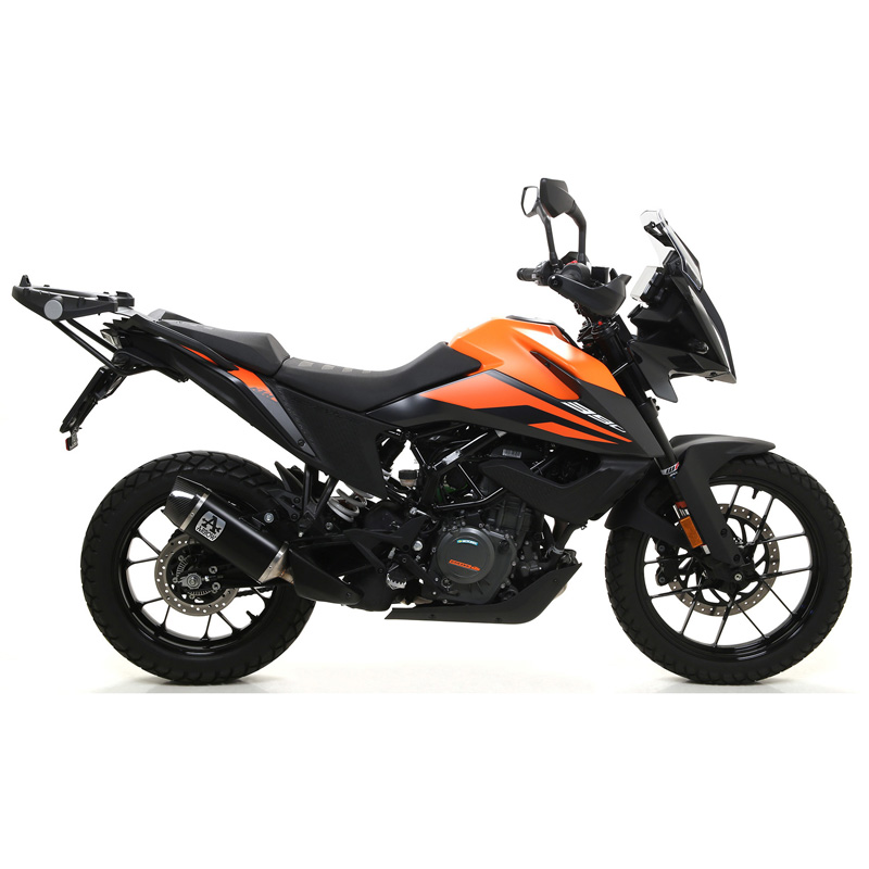 Arrow 72627AKN Indy Race Slip-on Exhaust, Aluminum Dark for KTM 390 ...