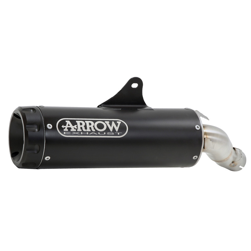 Arrow 74510RBNW Rebel Full Exhaust, Nichrome Dark for Kawasaki Z650RS ...