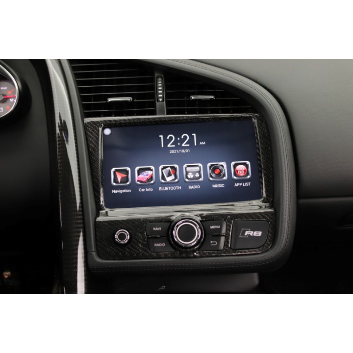 DMP Android Touch Screen with Carbon Fiber Panel for Audi R8 | Accessories International