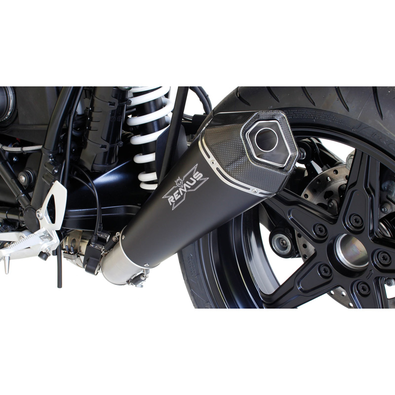 Remus 056782 087516L Hypercone Slip-on Exhaust w/ Mid Pipe Low, Black ...