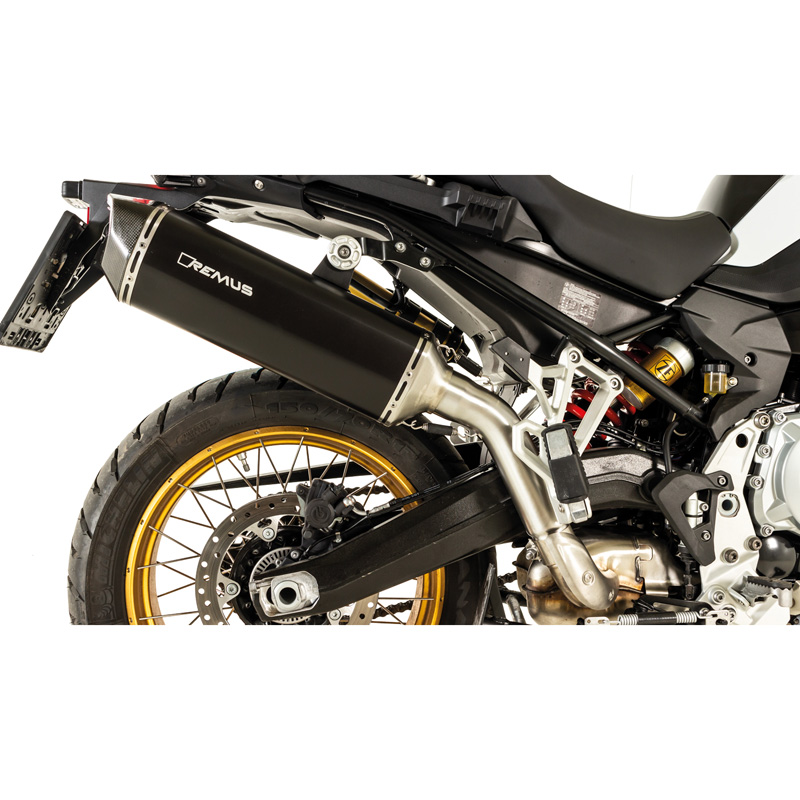 Remus 64782 085518 Black Hawk Slip-on Exhaust, Black for BMW F750GS ...