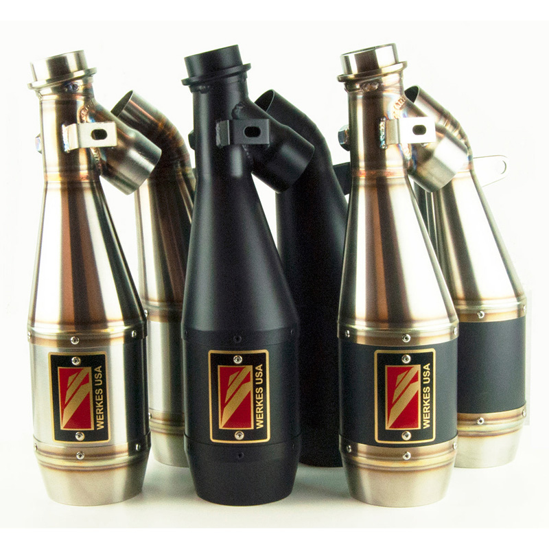 Competition Werkes WT2500-S Slip-on Exhaust for Triumph Rocket III ...