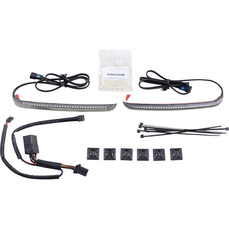 Ciro 40028 Bag Blades LED Sequential Amber Turn Signals, Smoked for ...