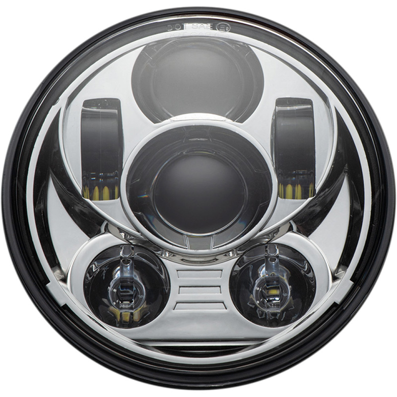 Custom Dynamics CD-575-C 5.75" LED Halo-Free Headlamp for Harley models ...