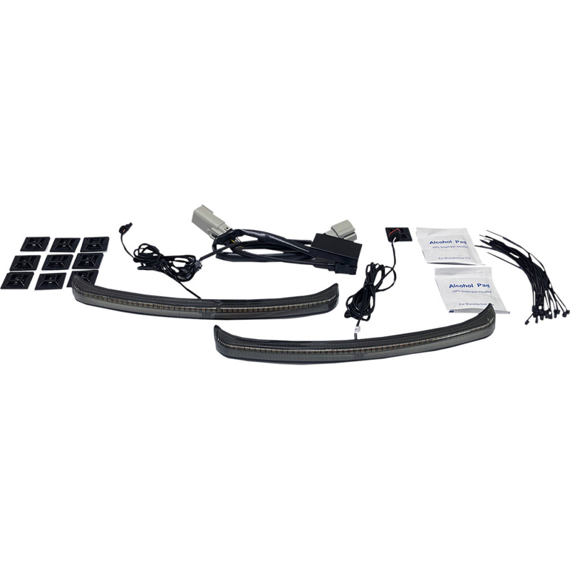 Custom Dynamics CD-TGAWS-TKE Dynamic LED Fender Lights for Harley Tri ...