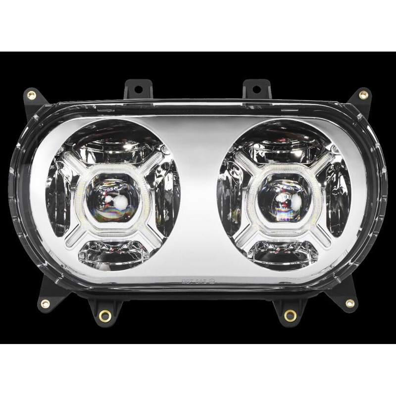 Custom Dynamics PG-RG-C Proglow Double-X LED Headlight, Chrome for ...