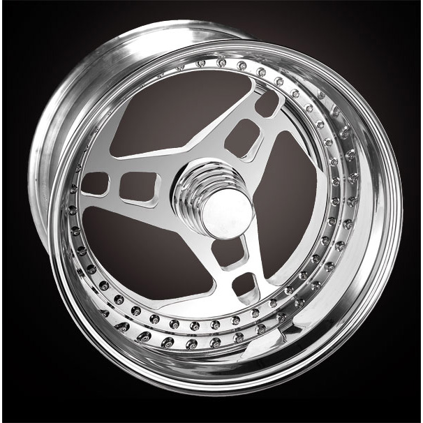NLC WHEEL-TRIPLE-X-3 3 Piece Triple-X Motorcycle Wheel for Indian and ...