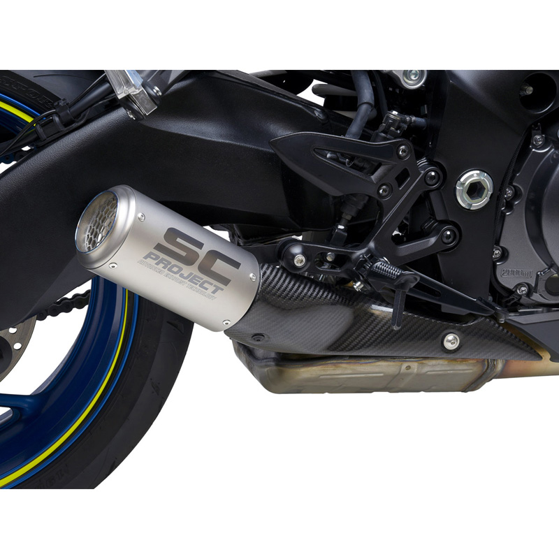 SC-Project S20-36TR CR-T Slip-on Exhaust, Titanium for Suzuki GSX-S1000 ...