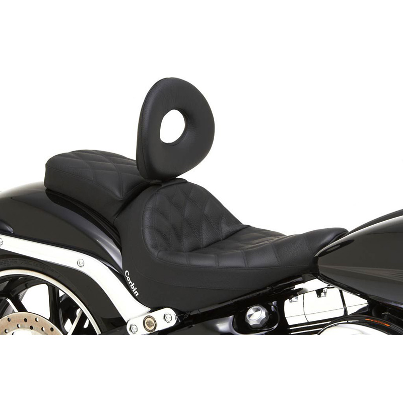 Corbin HD-ST-BO-13-SP Solo & Pillion Seat(No Heat) for Harley Softail ...