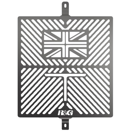 R&G BRG0017SS Branded Radiator Guard for Triumph Scrambler 1200 XC/XE ...