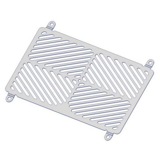 R&G SRG0062SS Stainless Steel Radiator Guard for Kawasaki Ninja 250/400 ...