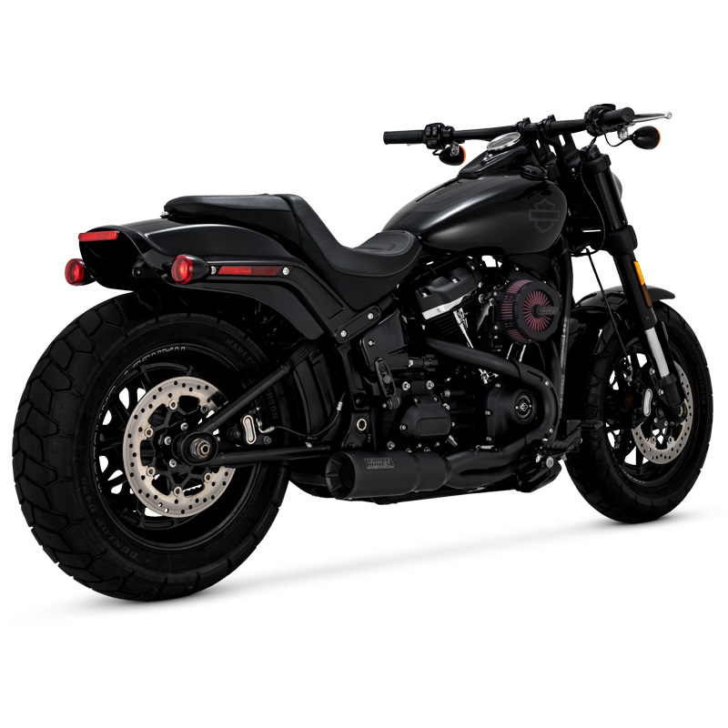 Vance & Hines 47331 2-into-1 Hi-Output Short Exhaust System, Black for ...