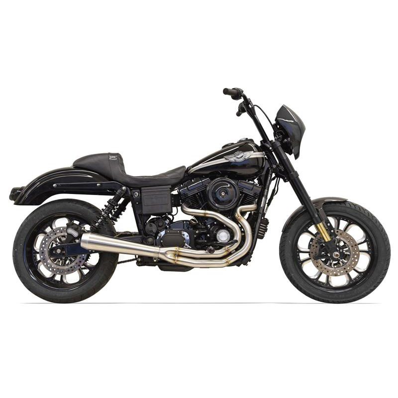 Bassani 1D3SS Stainless Road Rage Short 2:1 Exhaust for Harley Dyna '91 ...