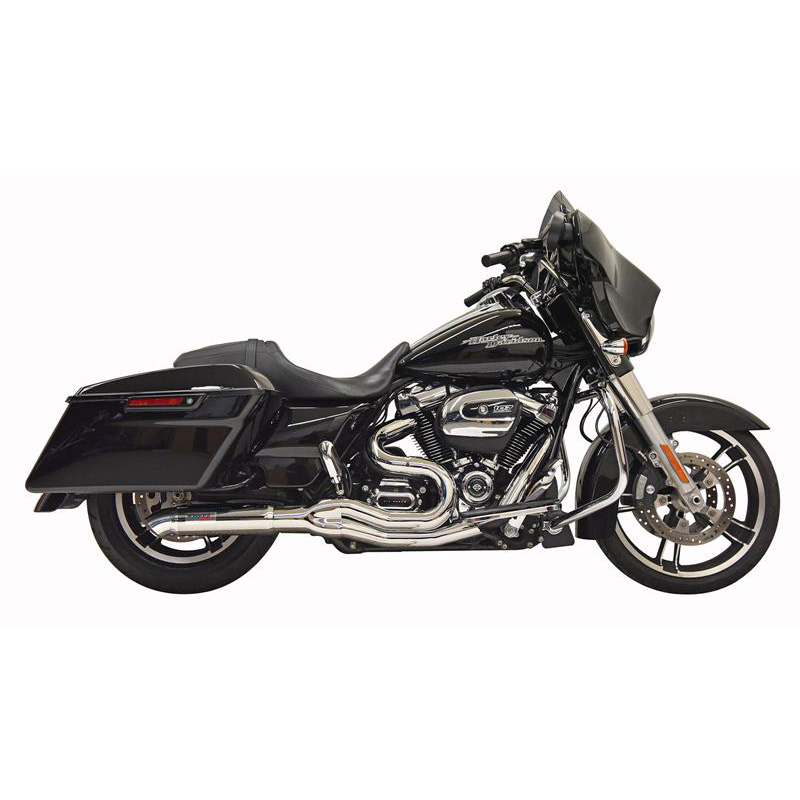 Bassani 1F88C Chrome Road Rage II 2:1 Full Exhaust for Harley Baggers ...