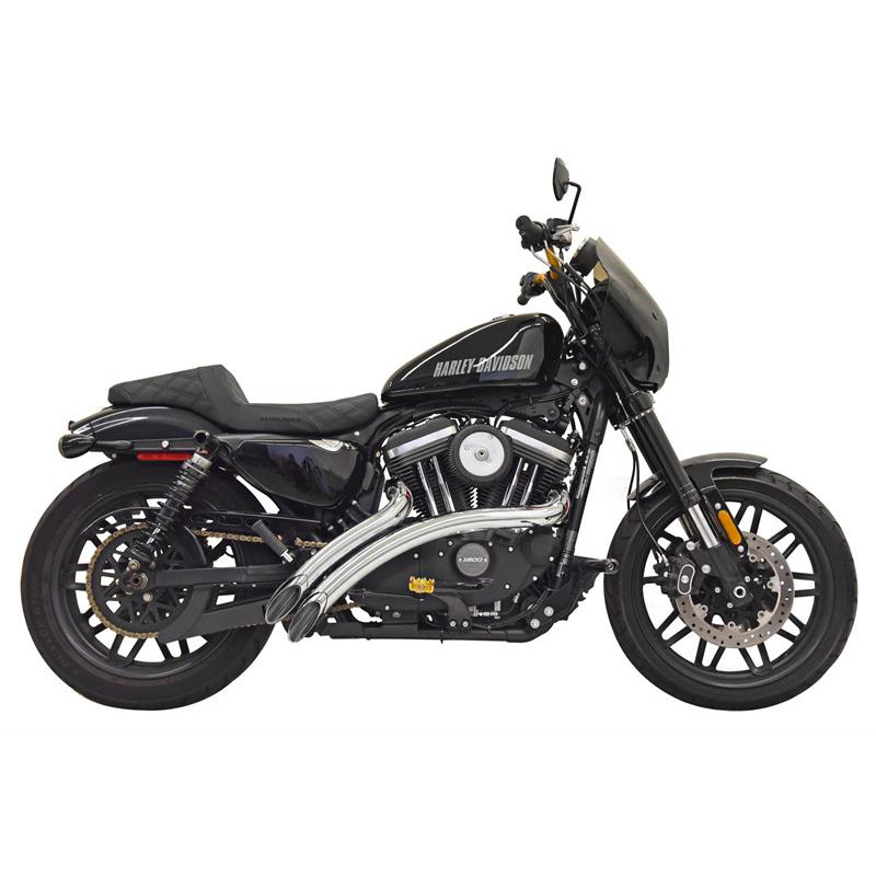 Bassani 1X3FC Chrome Sweeper Radius 2:2 Full Exhaust for Harley ...