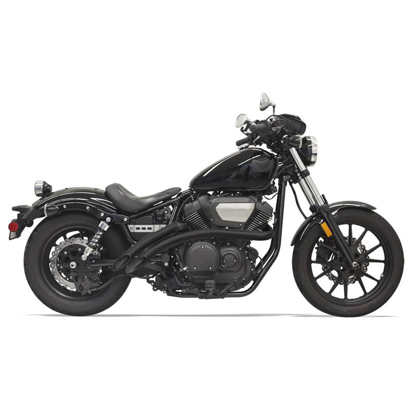 Bassani 3B1F2B Radius Sweeper 2:2 Full Exhaust, Black for Yamaha Bolt ...