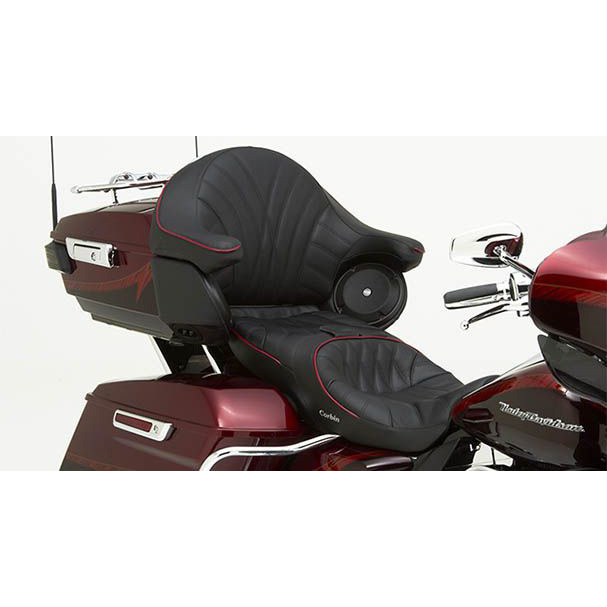 Corbin HD-FLH-14-DT Dual Tour Seat, No Heat for Harley Touring '14 ...