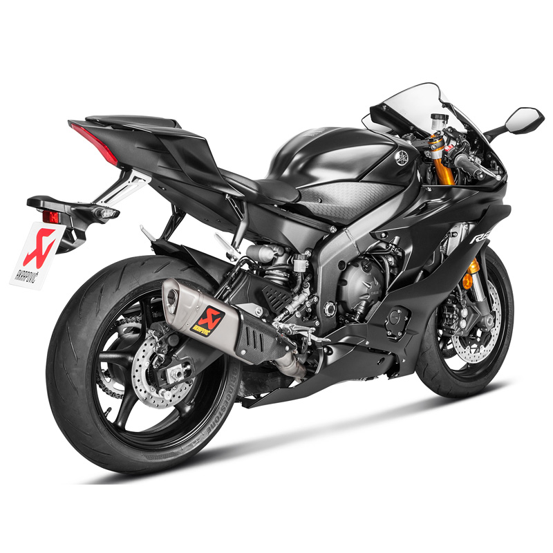 Akrapovic S-Y6R9-APT Racing Line Full Exhaust, Titanium for Yamaha YZF ...