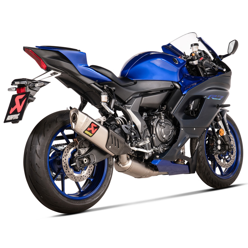 Akrapovic S-Y7R11-HAPT Racing Line Full Exhaust, Titanium for Yamaha ...