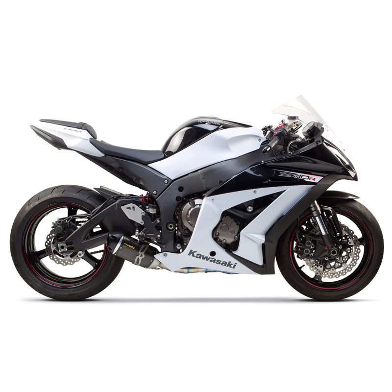 Two Bros 005-4290405-S1B Shorty S1R 3K Slip-on Exhaust for Kawasaki ZX ...