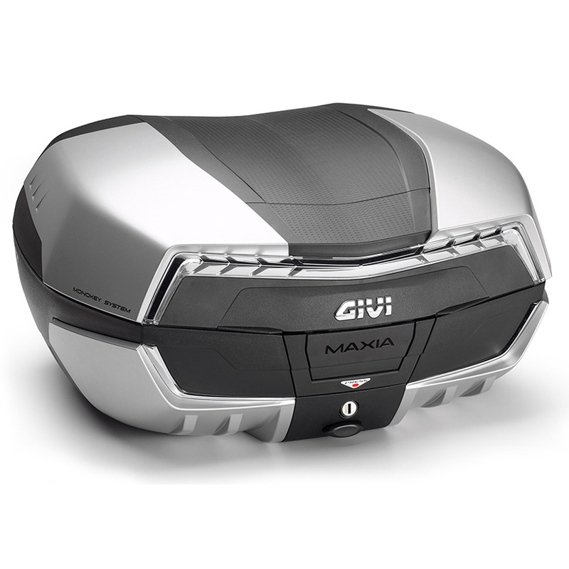 Givi V58NTA Maxia 5 Tech Monokey Top Case Silver with Clear Reflectors ...