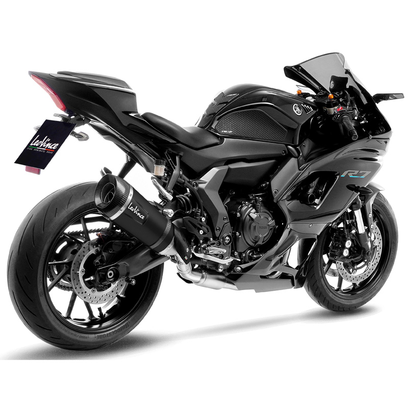 LeoVince 14405SB Factory S Full Exhaust, Black for Yamaha YZF-R7 (2022 ...