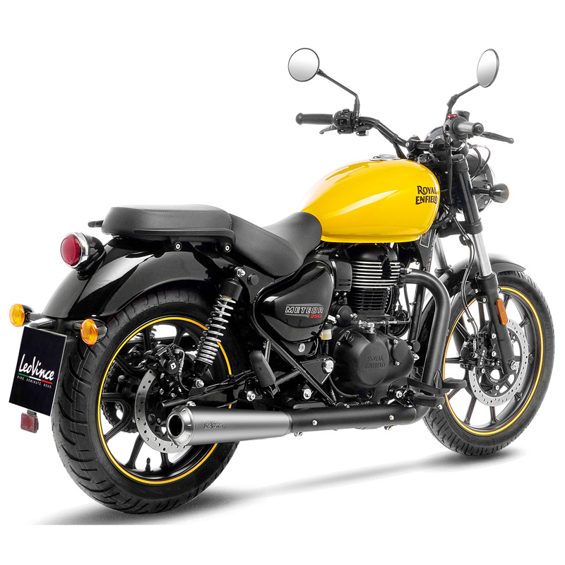 LeoVince 15008 Classic Racer Slip-on Exhaust, Brushed for Classic ...