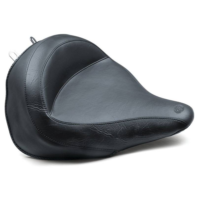 Mustang 76234 Wide Touring Solo Seat, Black for Harley Heritage Classic ...