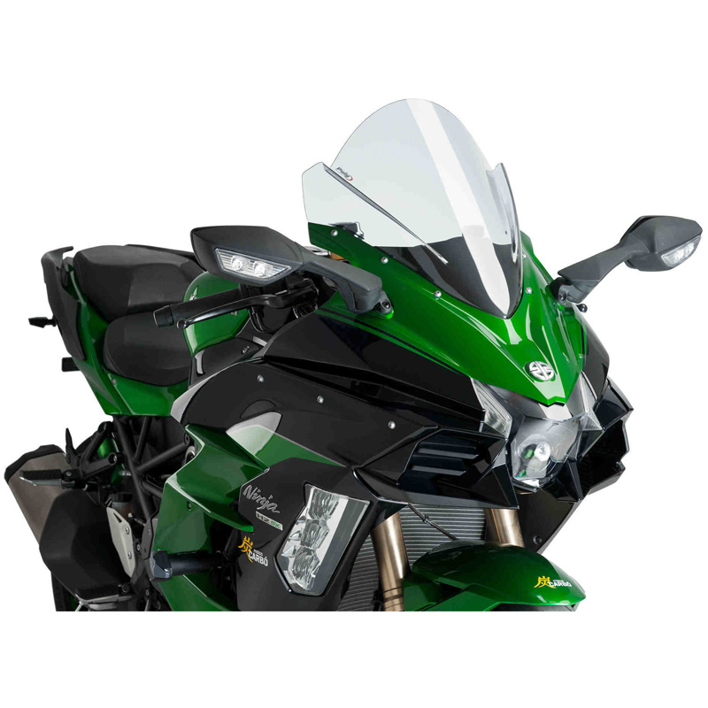 Puig 9704W Z-Racing Windshield for Kawasaki Ninja H2 SX '18- | Accessories International