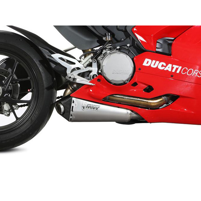 Mivv D.046.LDRX Delta Race Slip-on Exhaust, Stainless Steel for Ducati V2 models '20 ...