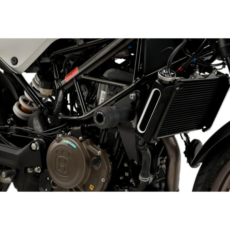 Puig 20576N Vintage 2.0 Frame Sliders, Black for Husqvarna Vitpilen 401 ...