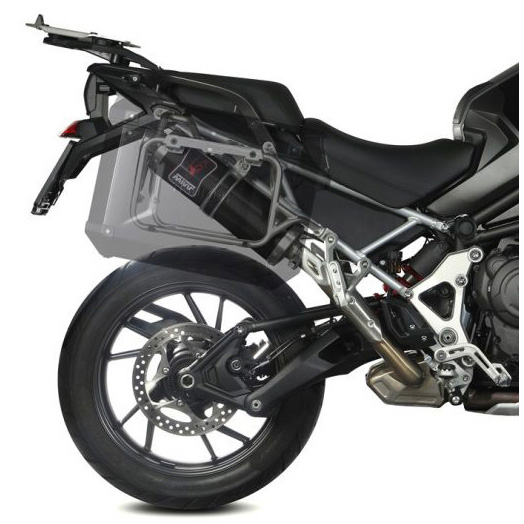 Mivv T.023.LDKB Dakar Slip-on Exhaust, Black for Triumph Tiger 1200 '22 ...