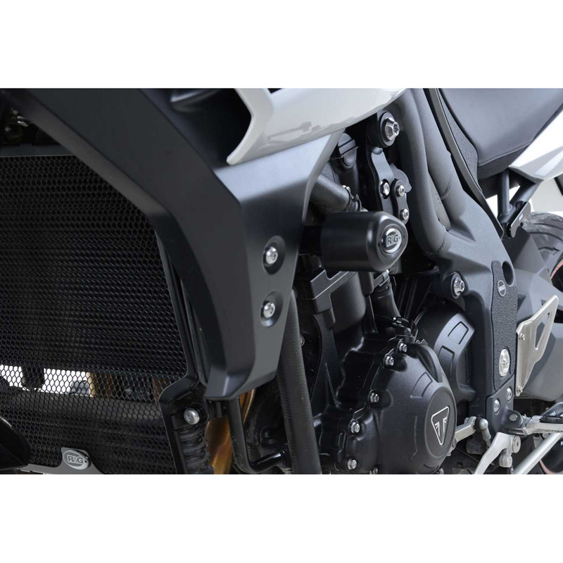 R&G CP0409BL Aero Style Crash Protectors, Black for Triumph Tiger 1050 ...
