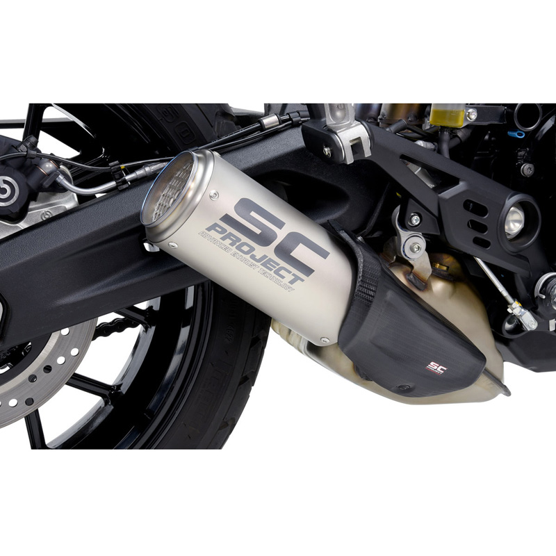SC-Project D40-38TR CR-T Slip-on Exhaust, Titanium for Ducati Scrambler ...