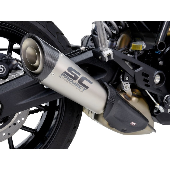 SC-Project D40-T41T S1 Slip-on Exhaust, Titanium for Ducati Scrambler 800 '23- | Accessories ...